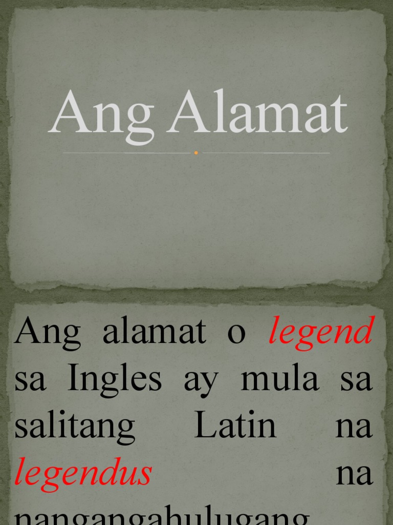 Ang Alamat | PDF