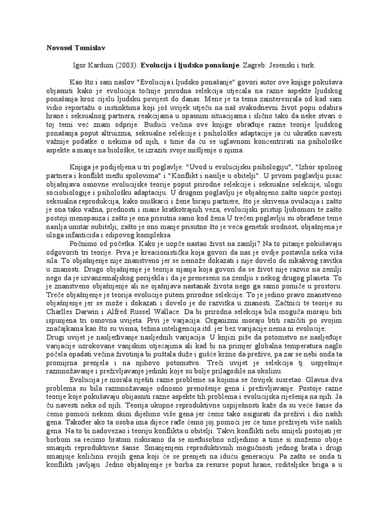 Evolucija (1) | PDF