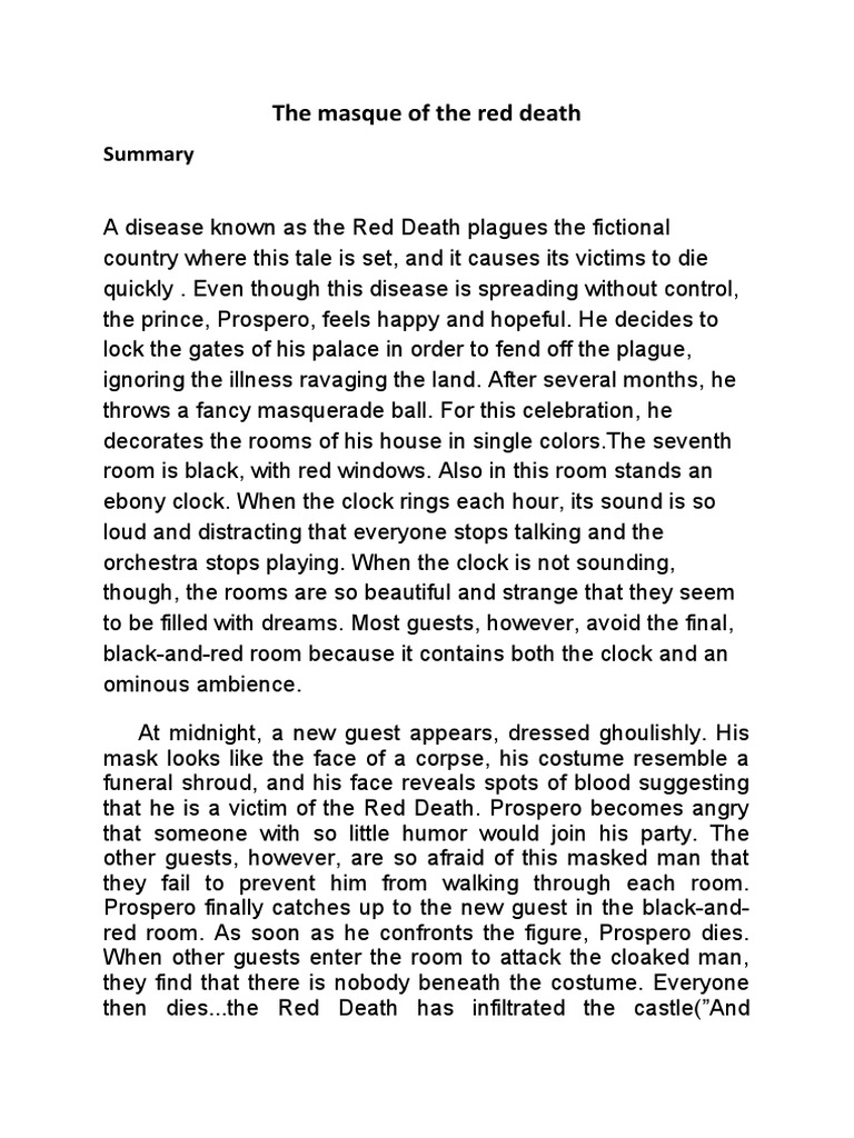 The Masque of The Red Death | PDF