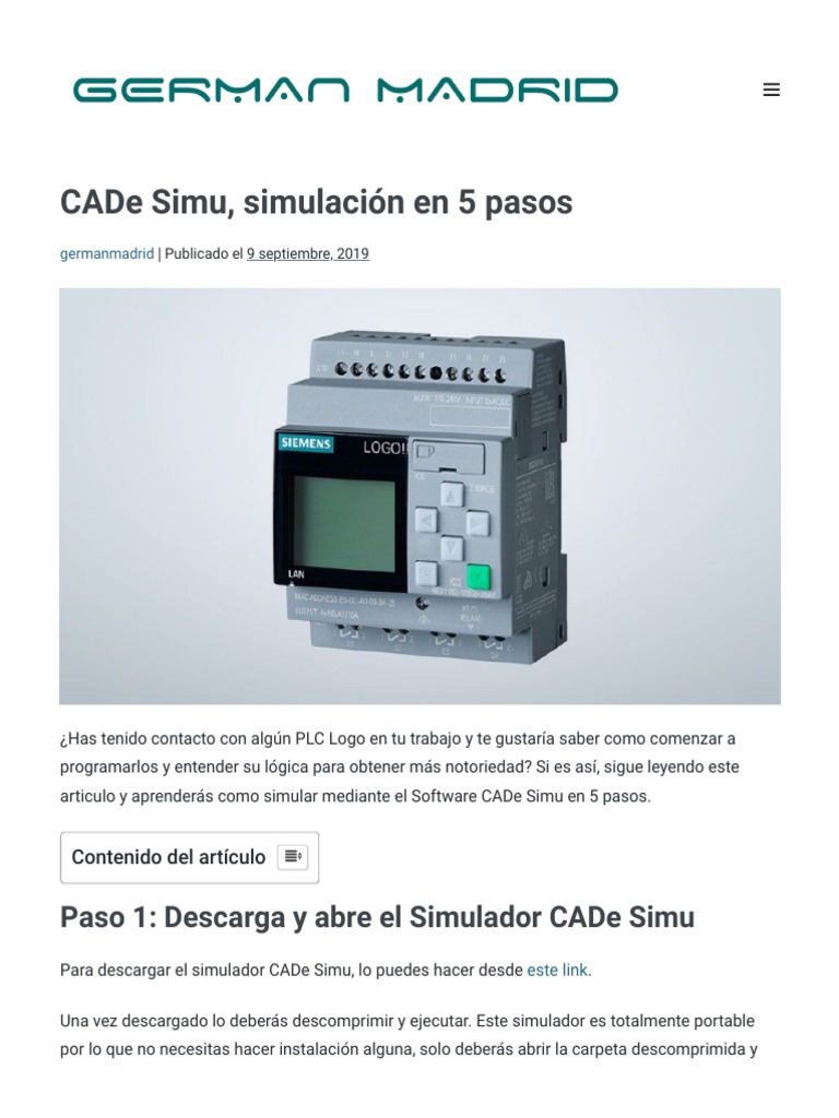 CADe Simu, Simulación en 5 Pasos - Descargar GRATIS!! | PDF ...