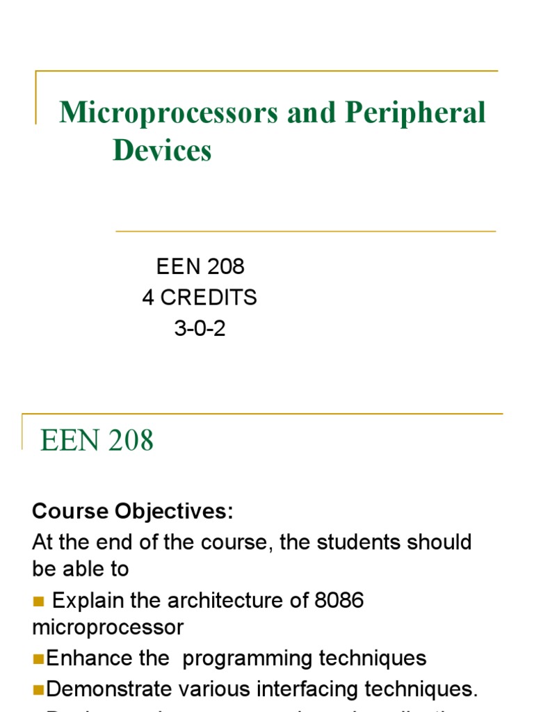 1 History of Microprocessor | PDF | Central Processing Unit ...