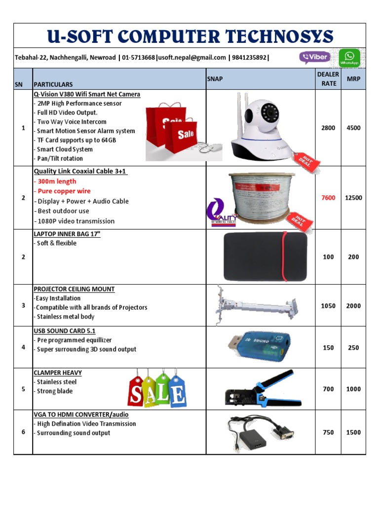 U-SOFT COMPUTER TECHNOSYS DEALER SNAP | PDF | Electronic Engineering ...