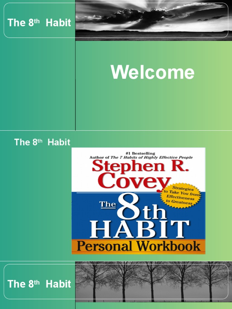 Life 2 Book The 8th Habit Chapter No 8 Slides - 4006 | Download Free ...