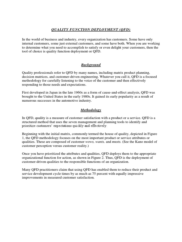 Total Quality Management Notes | PDF