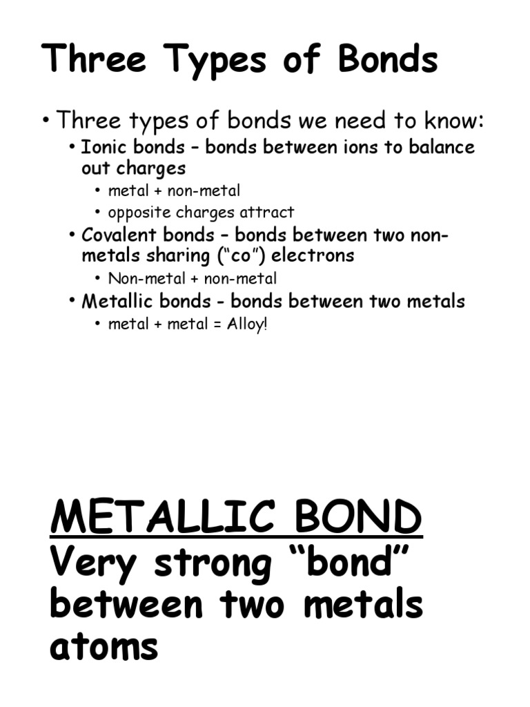 Three Types of Bonds We Need To Know | PDF
