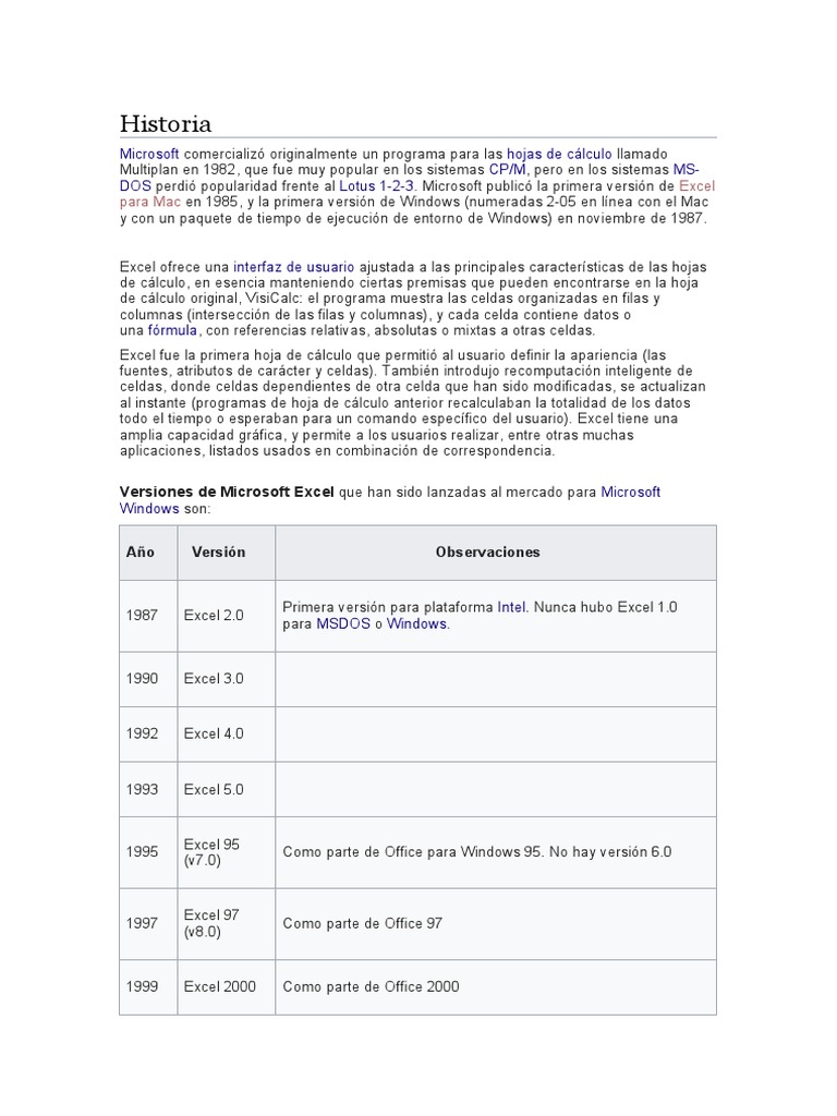 Definicion Excel | PDF | Microsoft Office | Microsoft Excel