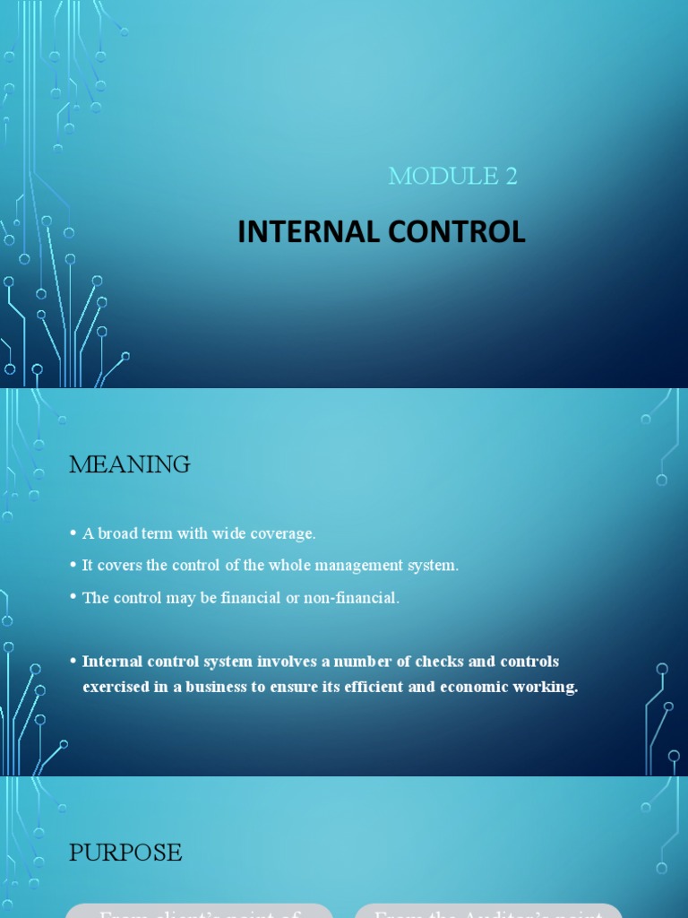 Understanding Internal Control Systems | PDF | Internal Control | Audit