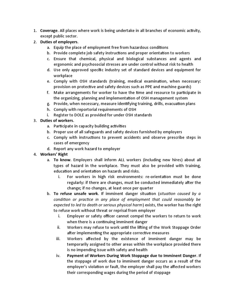 DO 198 Summary | PDF | Personal Protective Equipment | Occupational ...