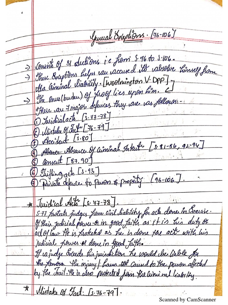 General Exceptions | PDF