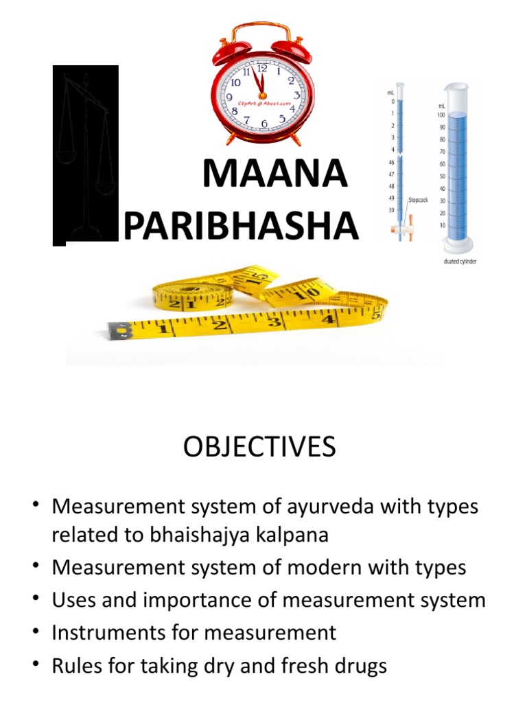 Maan Paribhasha (Ancient Measurement Metric System) | PDF | Measurement ...