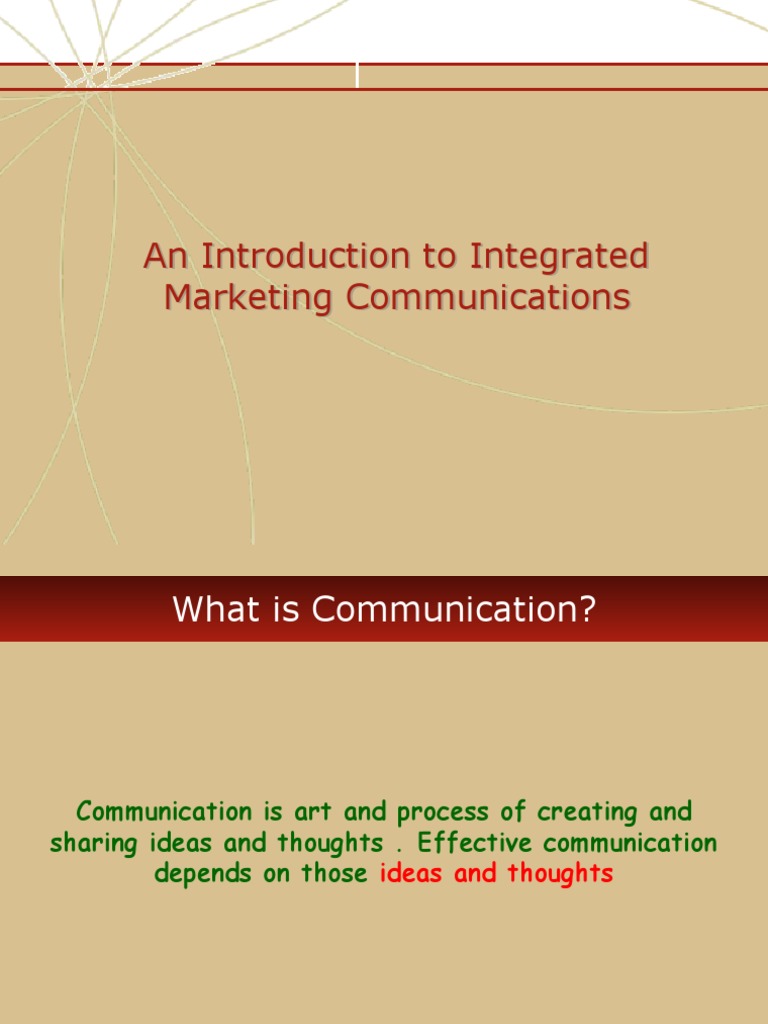 An Introduction to Integrated Marketing Communications | PDF ...