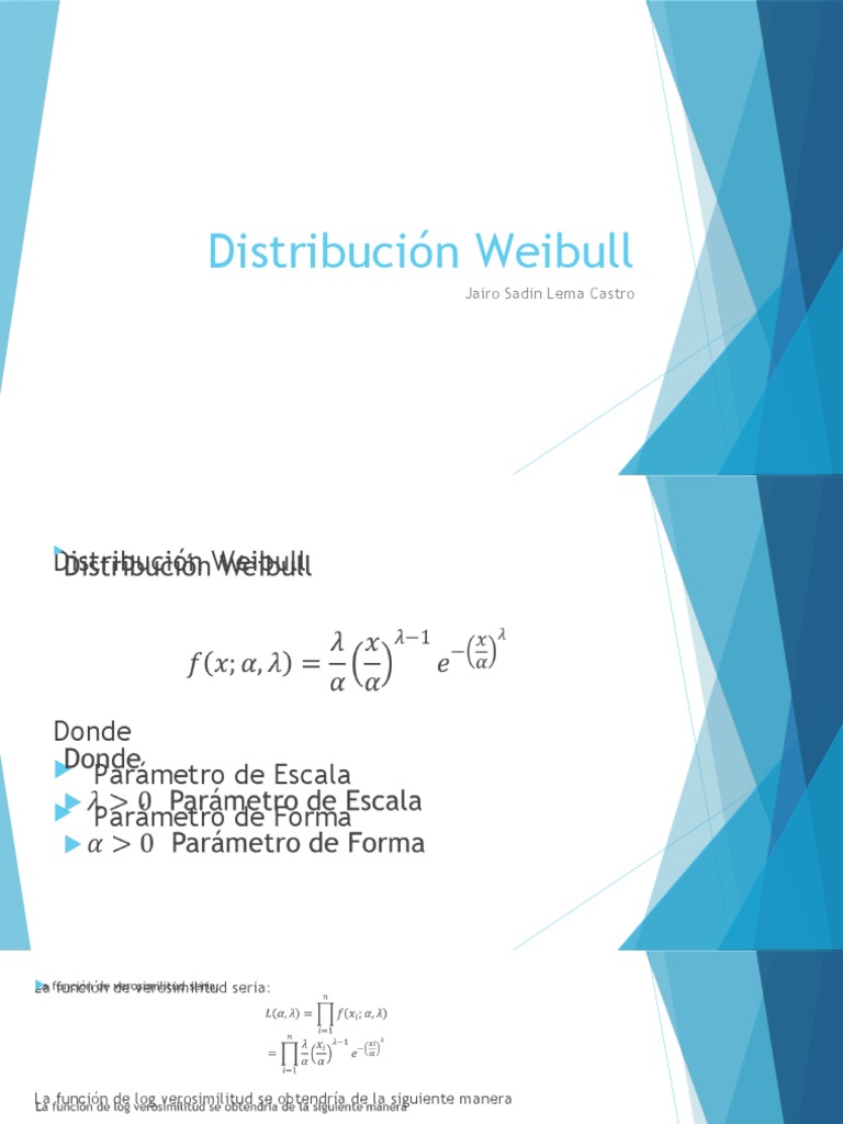 Distribución Weibull | PDF | Función (Matemáticas) | Matemáticas Aplicadas