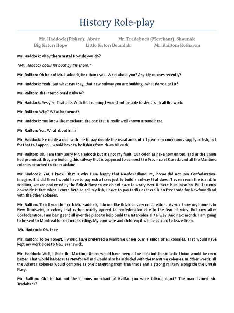 History Roleplay | PDF | Free Trade