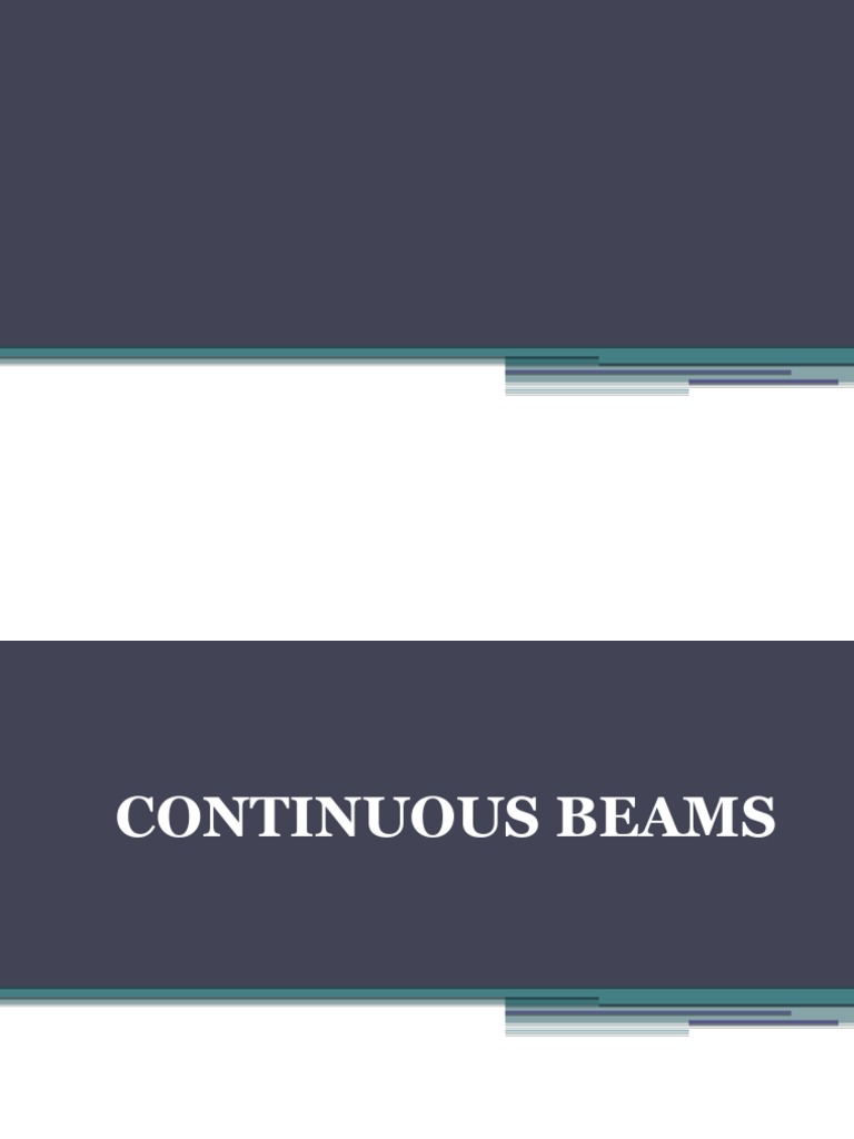 Continuous Beam Moment Coefficients | PDF | Beam (Structure) | Bending