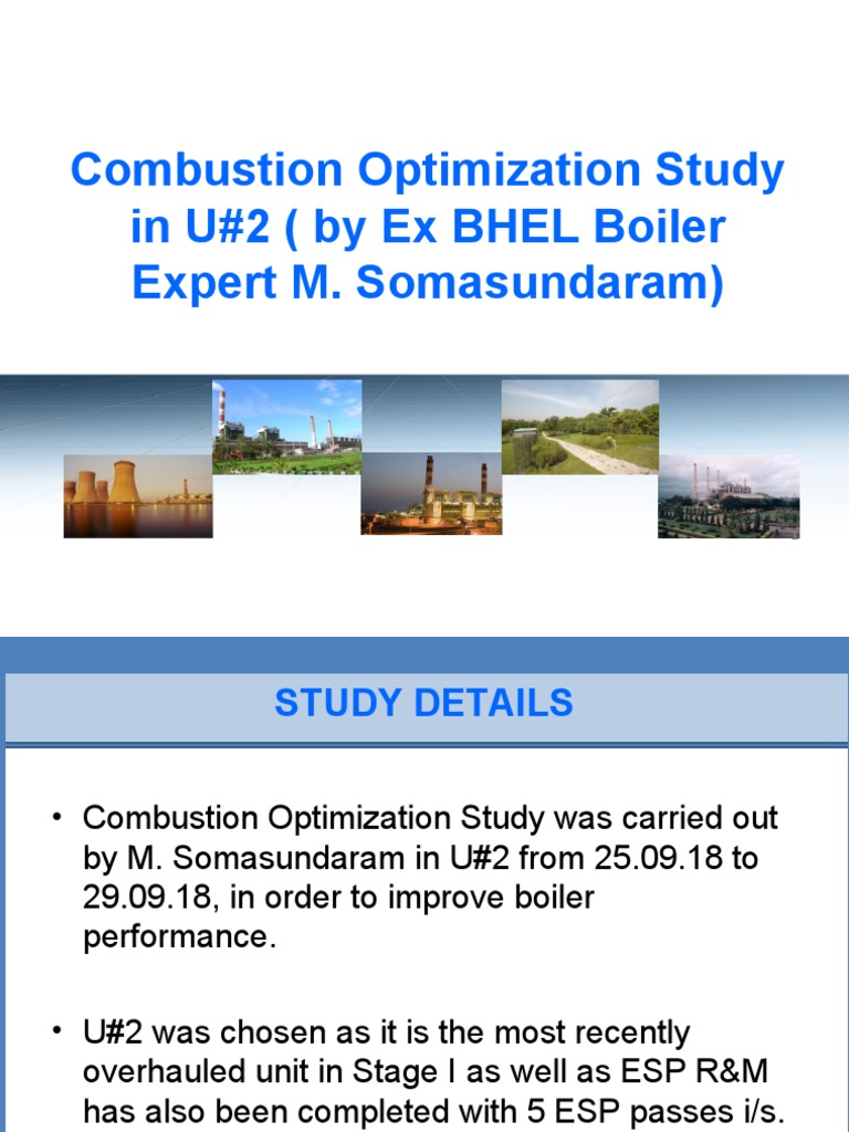 Combustion Optimization Study | PDF | Furnace | Boiler