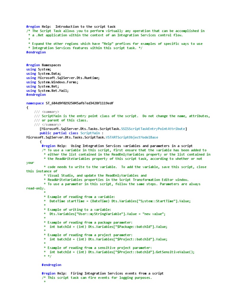 Script Without Attachment | PDF | Parameter (Computer Programming) | Microsoft Visual Studio