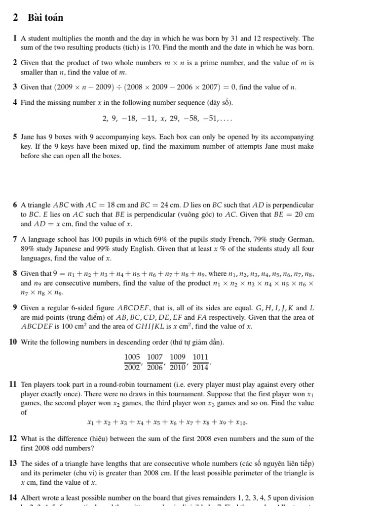 APMOPS 72 Problems and Solutions | PDF