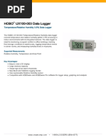 InTemp CX450 Data Logger Datasheet | PDF | Bluetooth | Electronics