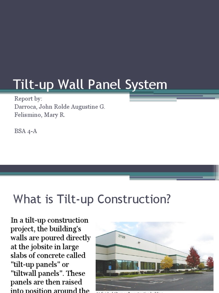 Tilt-Up Wall Panel Construction Guide | PDF