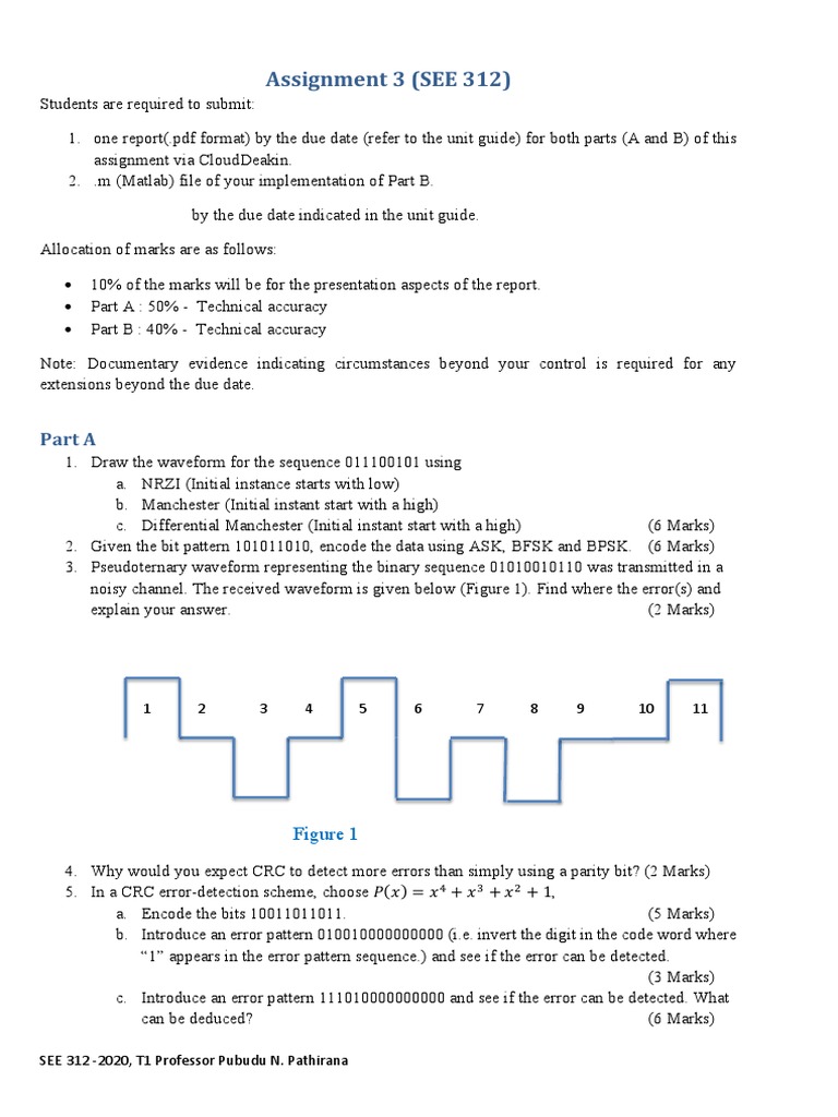 Assignment 3 (SEE 312) : Part A | PDF | Matlab | Cellular Network