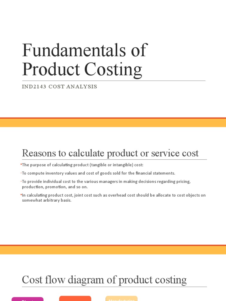 Fundamentals of Product and Service Costing | PDF | Inventory | Cost