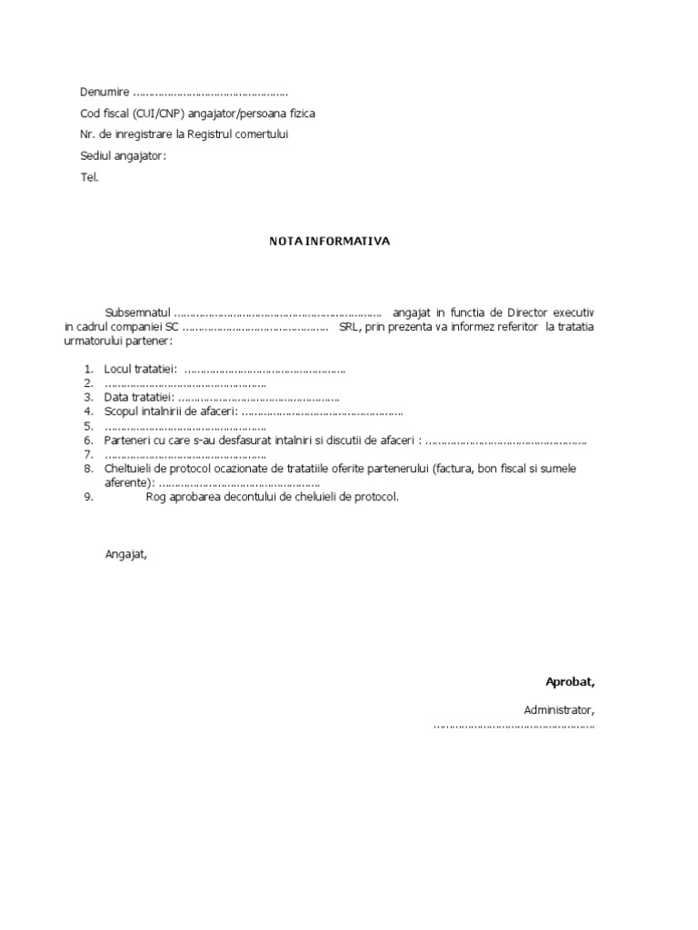 Model Nota Protocol | PDF