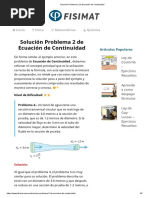 Tubo de Venturi - Ejercicios Resueltos - Fisimat | PDF | Presión