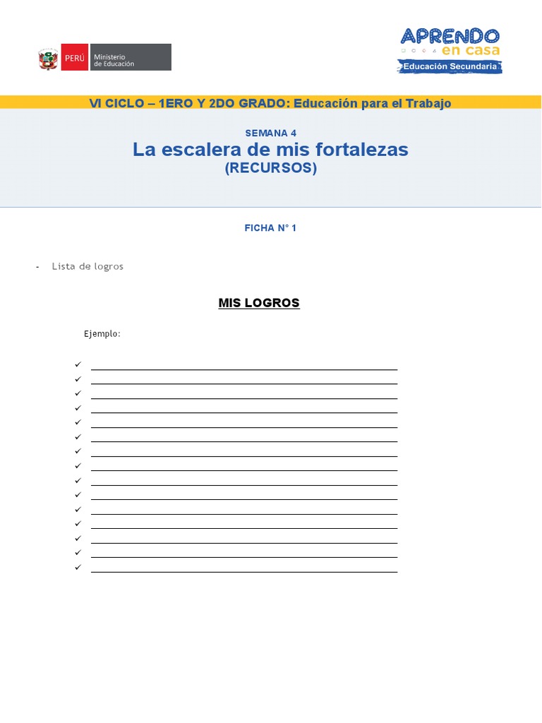 Escalera de Mis Fortalezas | PDF