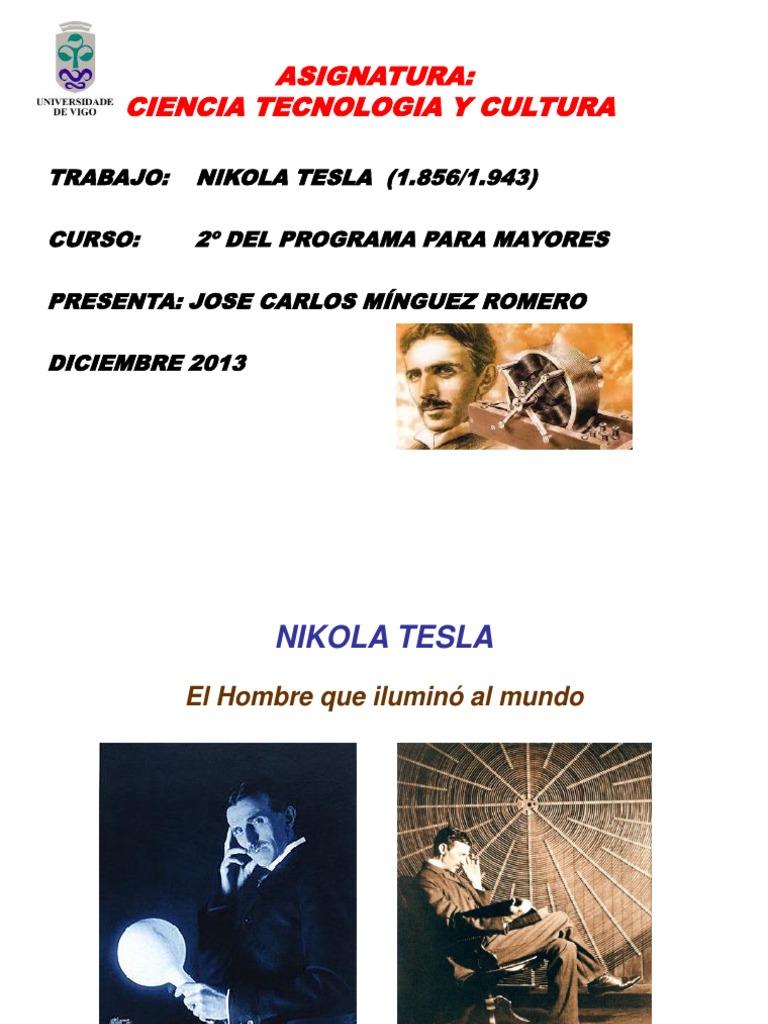 NIKOLA TESLA - Power Point | PDF | Nikola Tesla | Thomas Edison