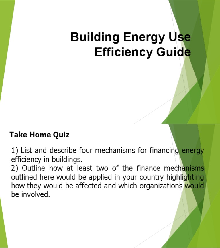 Building Energy Use: Efficiency Guide | PDF