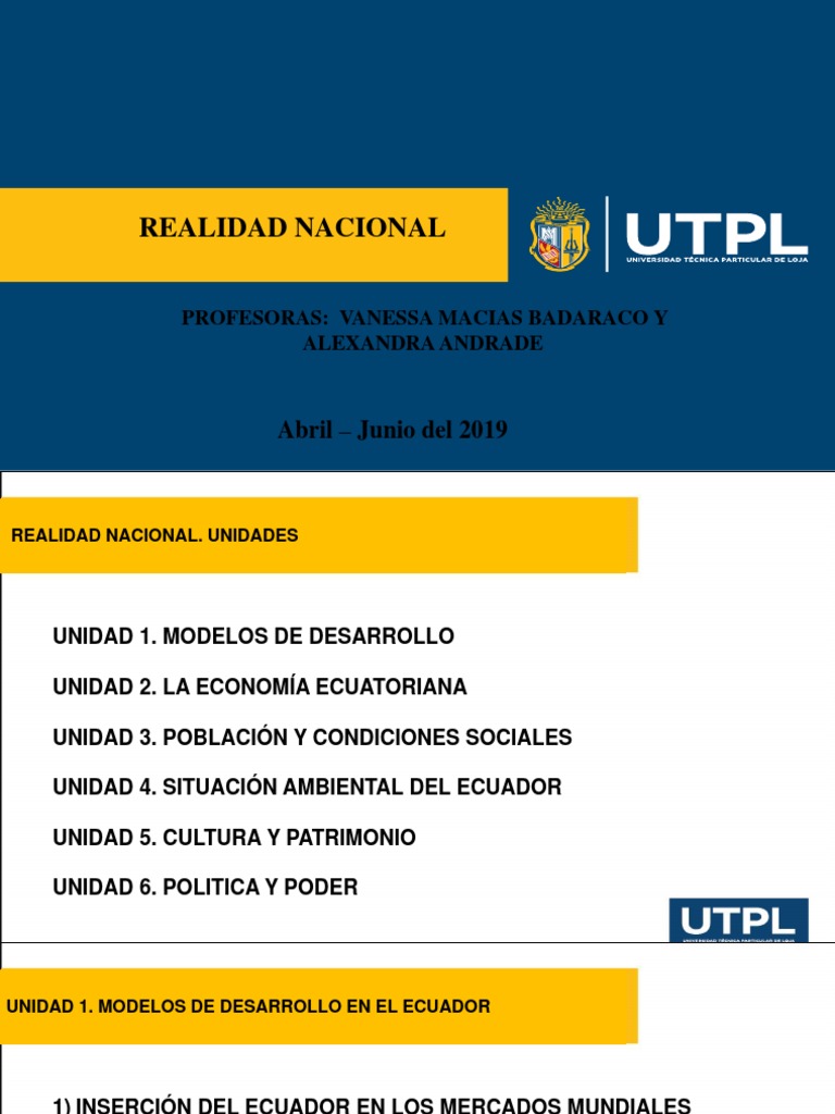 Modelos de Desarrollo en El Ecuador | PDF | Ecuador | Neoliberalismo
