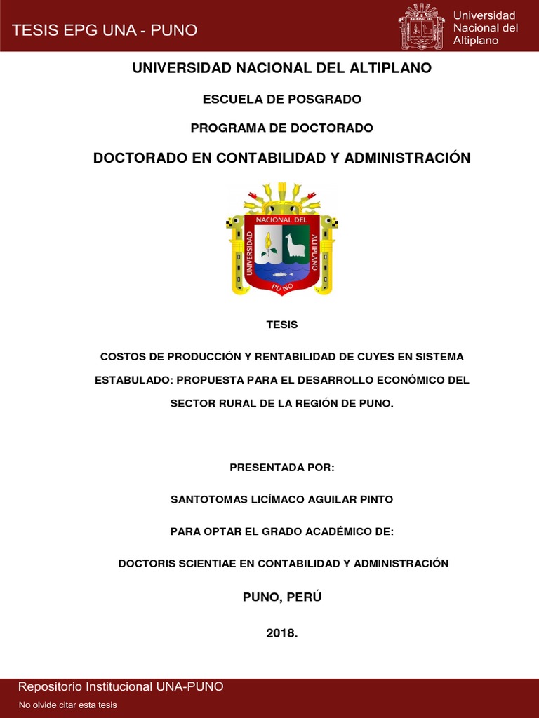 Santotomas Licimaco Aguilar Pinto | PDF | Conejillo de indias | Science