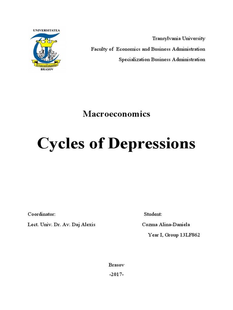 Cycles of Depressions: Macroeconomics | PDF | Great Depression | Deflation