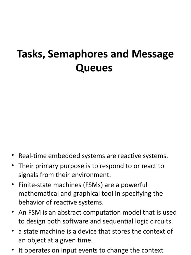 Tasks, Semaphores and Message Queues | PDF | Seat Belt | Concurrency (Computer Science)
