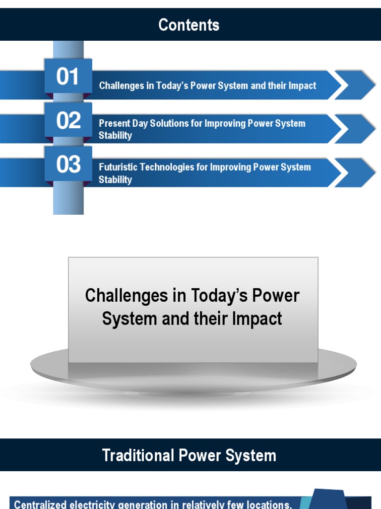 Challenges in Today's Power System and Their Impact | PDF | Electrical ...