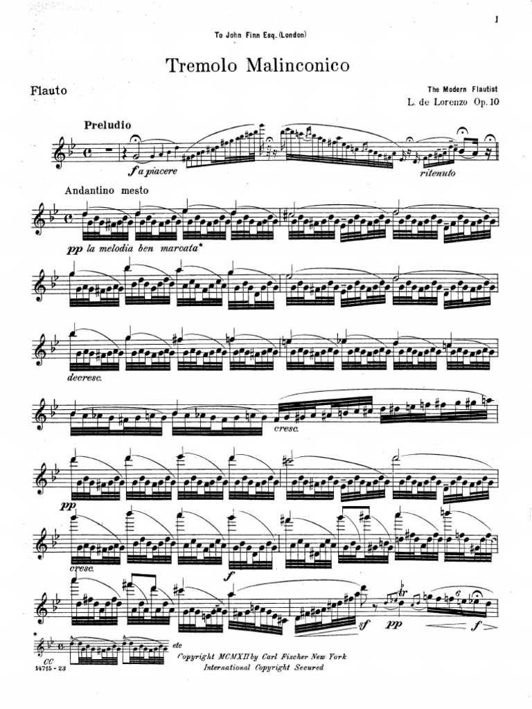 Delorenzo Flute PDF | PDF