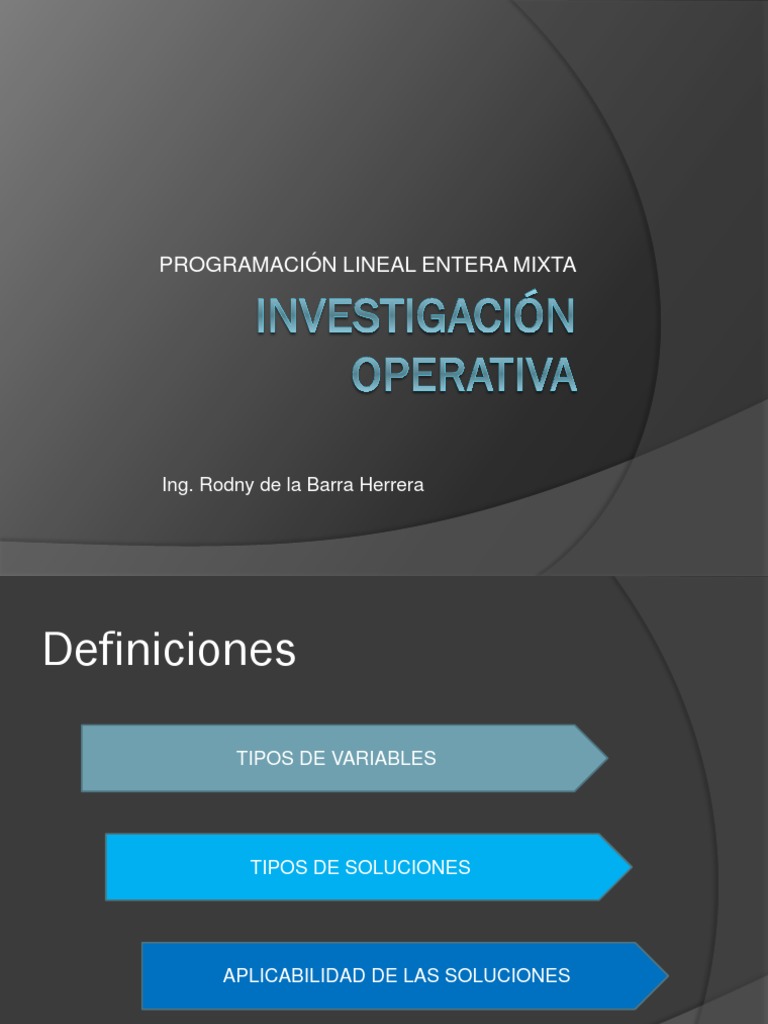 Apuntes Programacion Entera Mixta | PDF