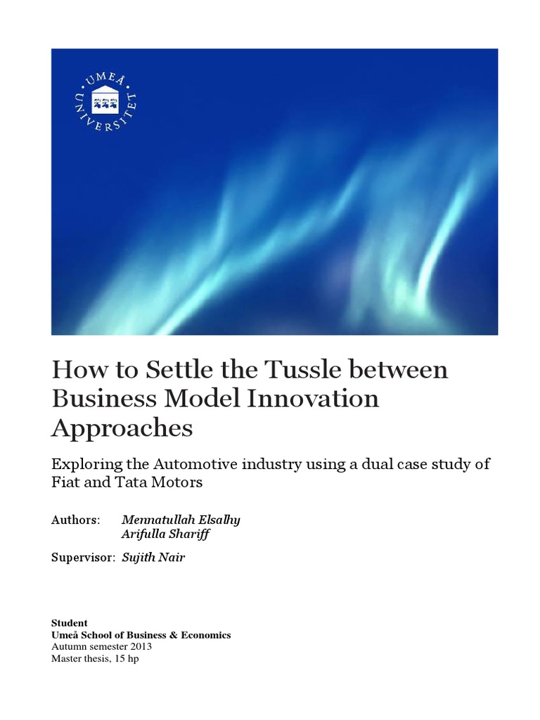 Fulltext01 PDF | PDF | Business Model | Case Study