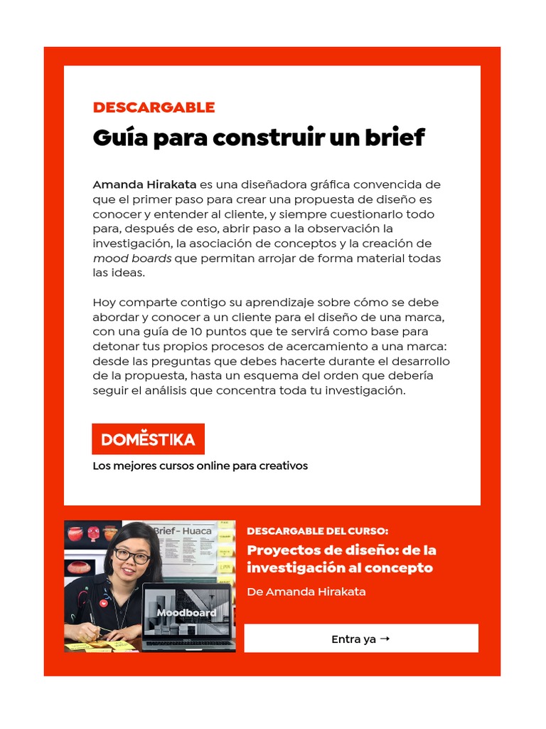 Guía para Construir Un Brief | PDF | Diseño | Diseño gráfico
