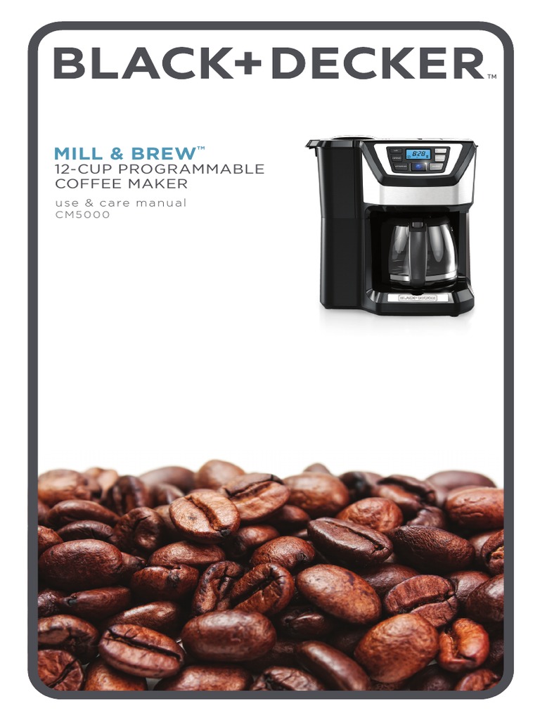 Black and Decker Mill and Brew CM5000B Manual | Download Free PDF ...