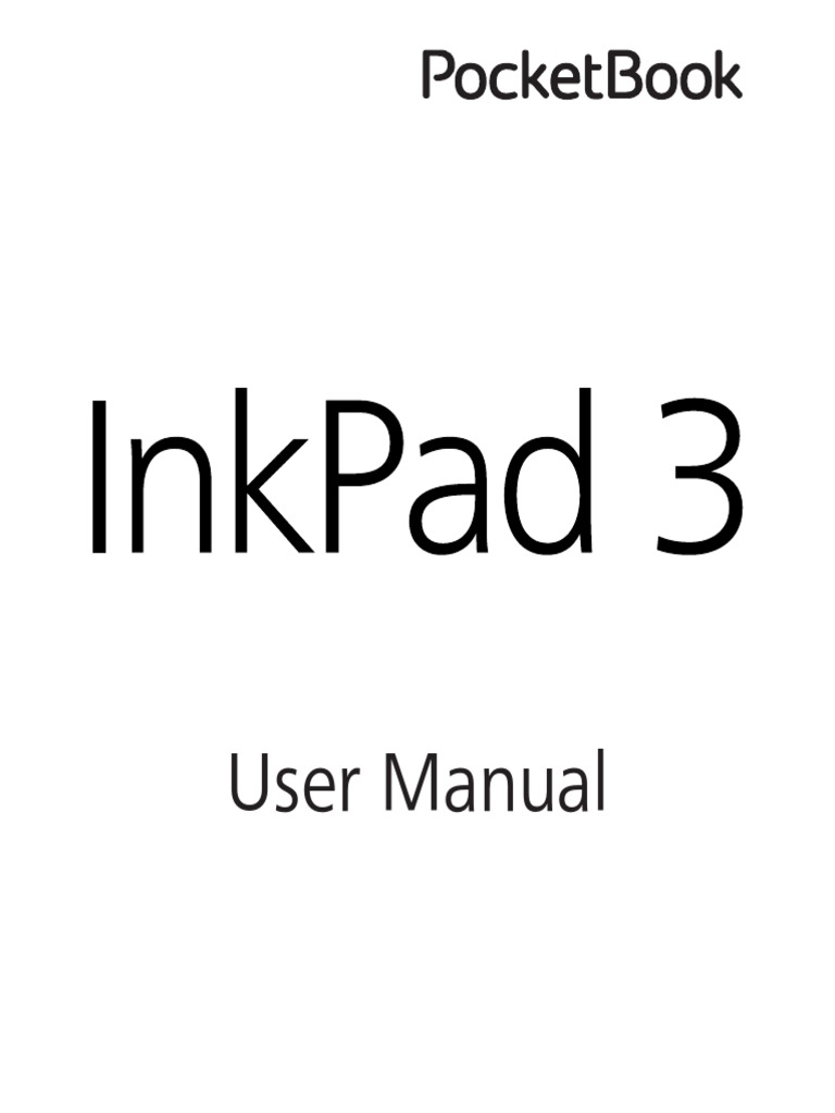 Pocketbook Inkpad 3 (User Manual, EN) | PDF | Social Networking Service | Icon (Computing)