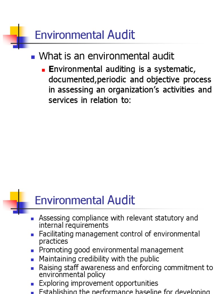 Environmental Audit Rev 1 | PDF | Audit | Business