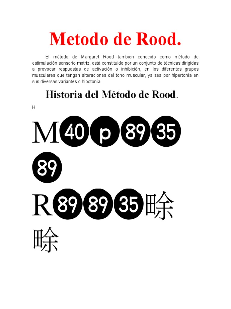 Metodo de Rood | PDF | Contracción muscular | Músculo