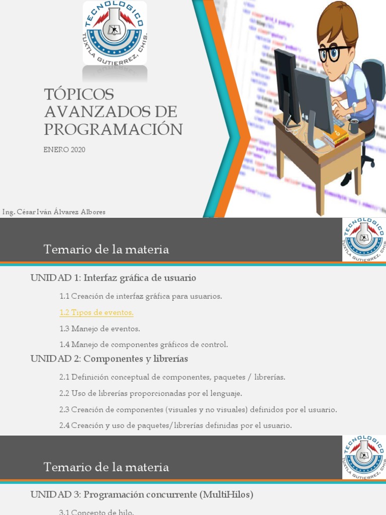 Tópicos Avanzados de Programación | PDF | Java (lenguaje de ...