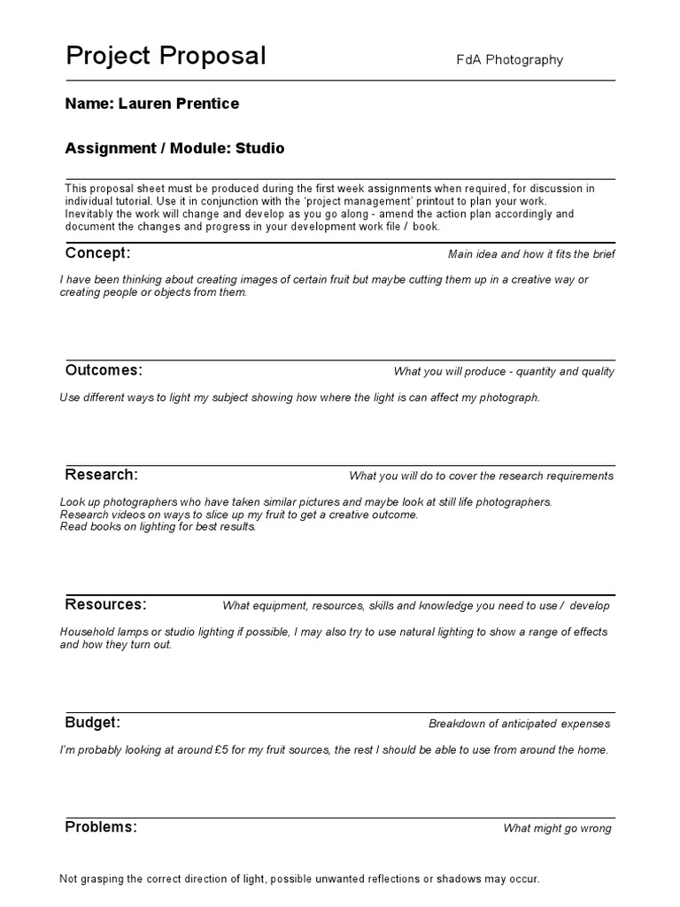 Project Proposal Fruit | PDF