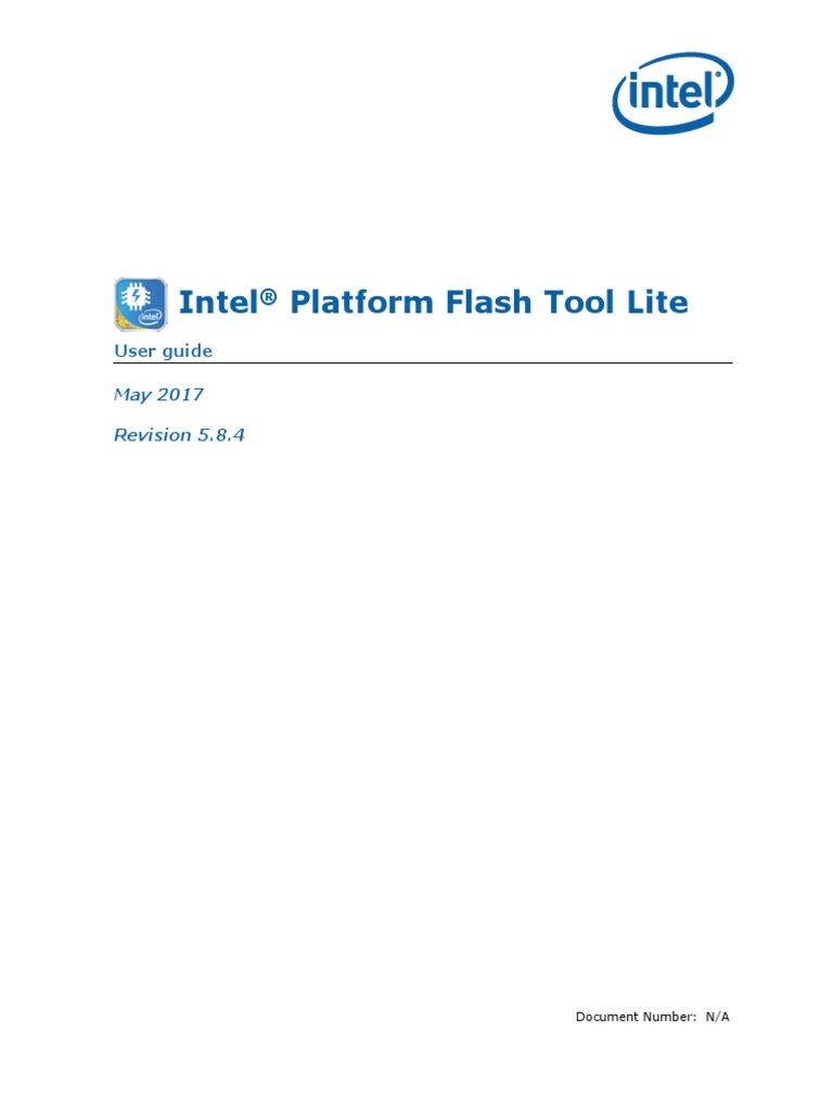 Intel Platform Flash Tool Lite: User Guide | PDF | Installation ...