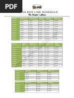 She Shuttle Time Table - PDF 1 | PDF | Bus Transport