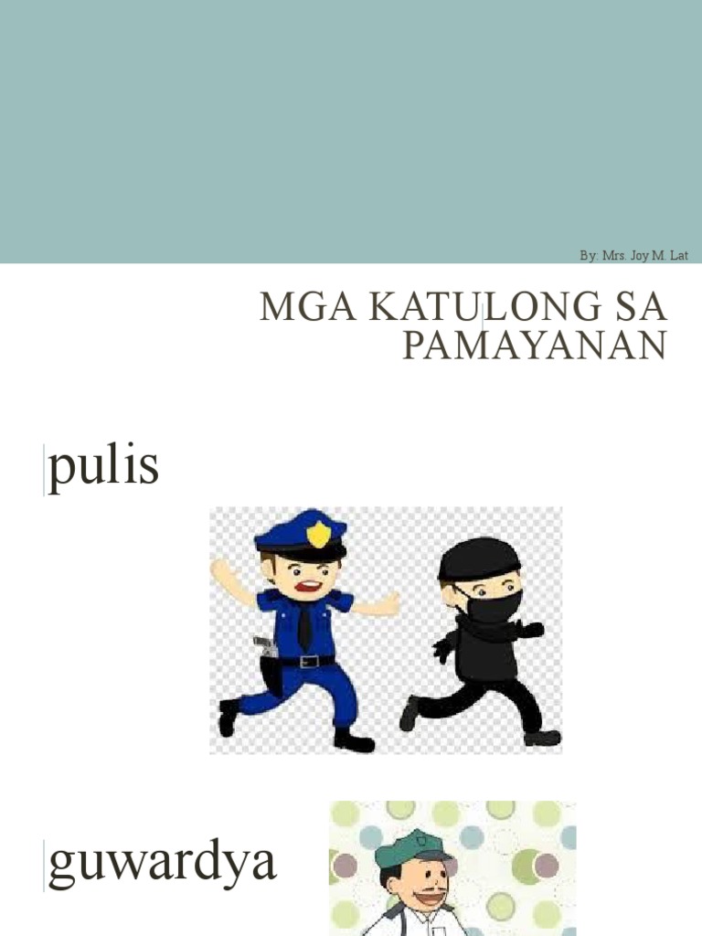 Week 16 - Mga Katulong Sa Pamayanan | PDF