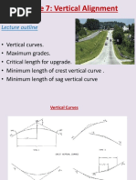 Vertical Curve Design in Highway Engineering | PDF | Slope | Geometry