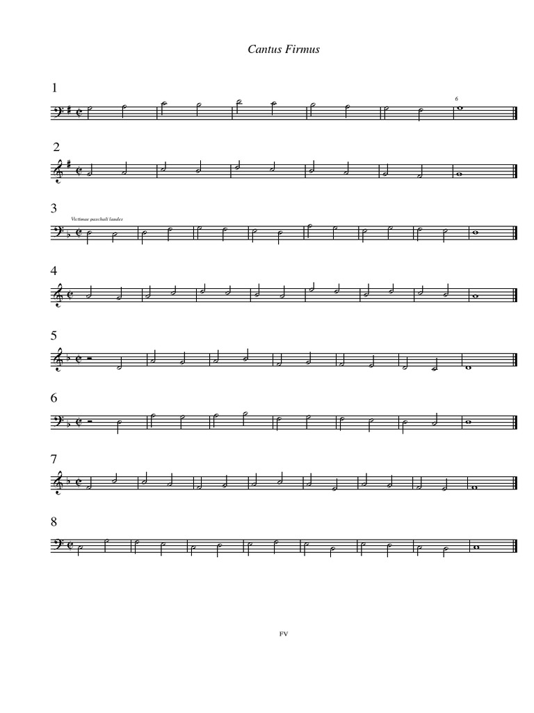 Cantus Firmus | PDF